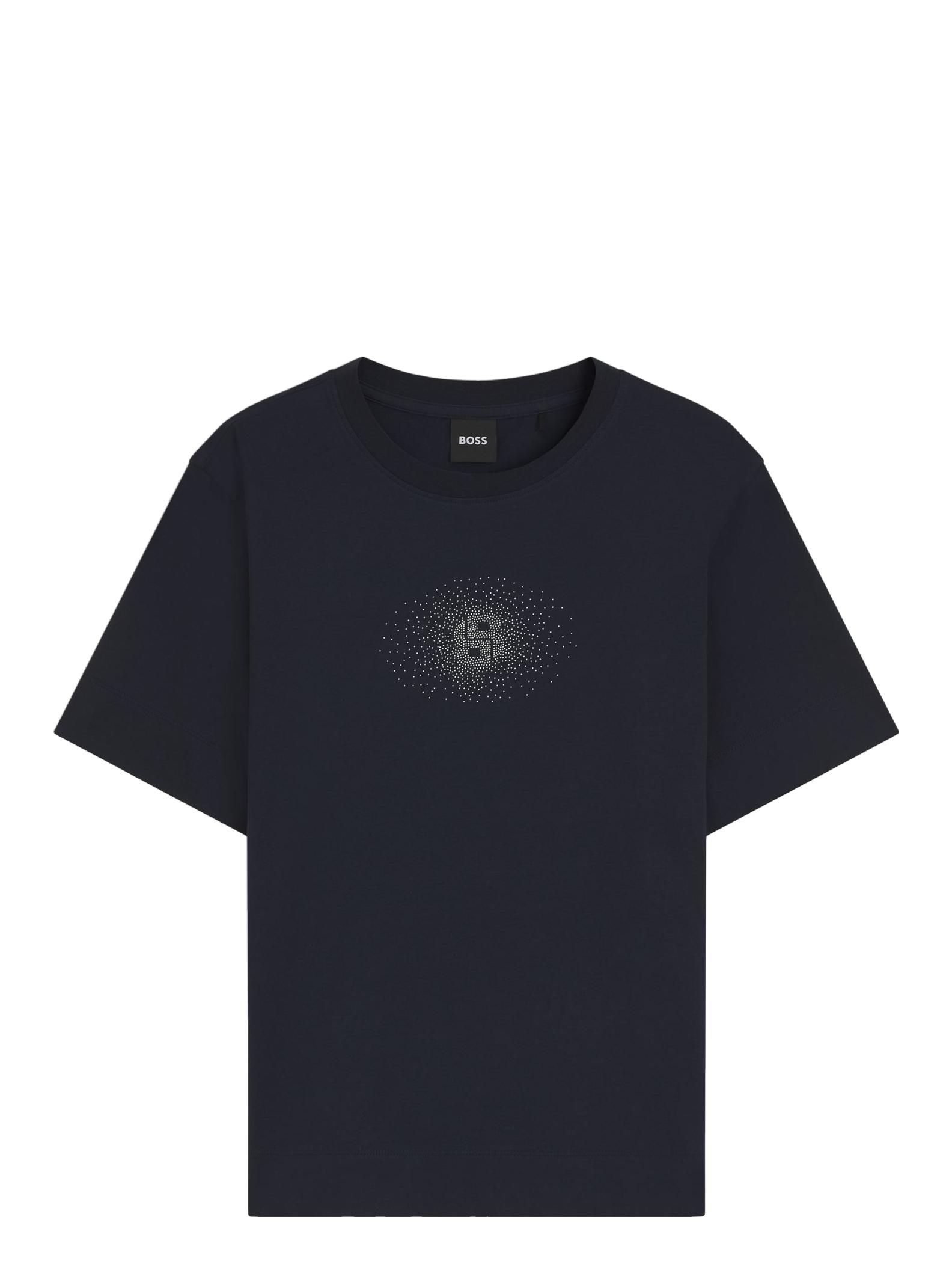 BOSS BOSS Regular-Fit Cotton T-Shirt with Double B Monogram Embroidery